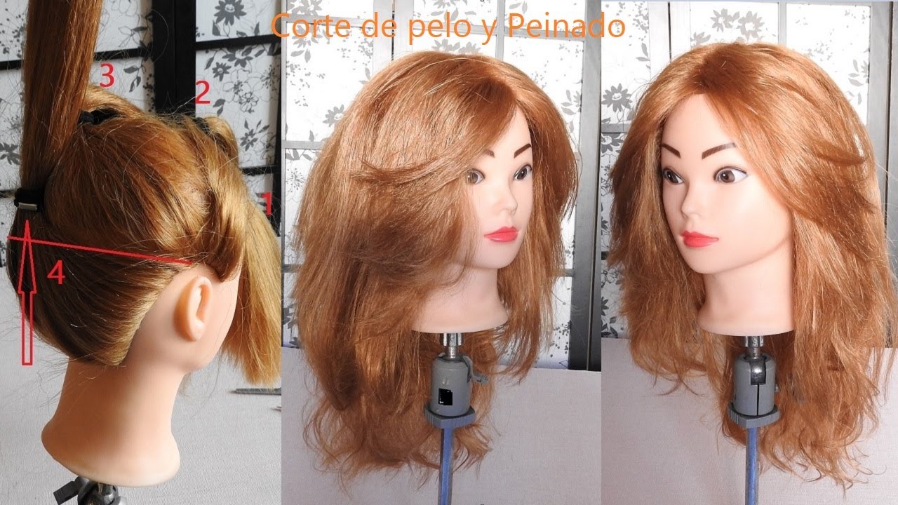 Corte Mariposa en casa paso a paso 🦋 Corte de pelo en capas largas - YouTube