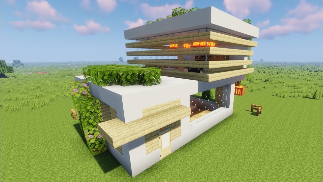 #2 TUTO BUILD MINECRAFT Style Moderne - YouTube