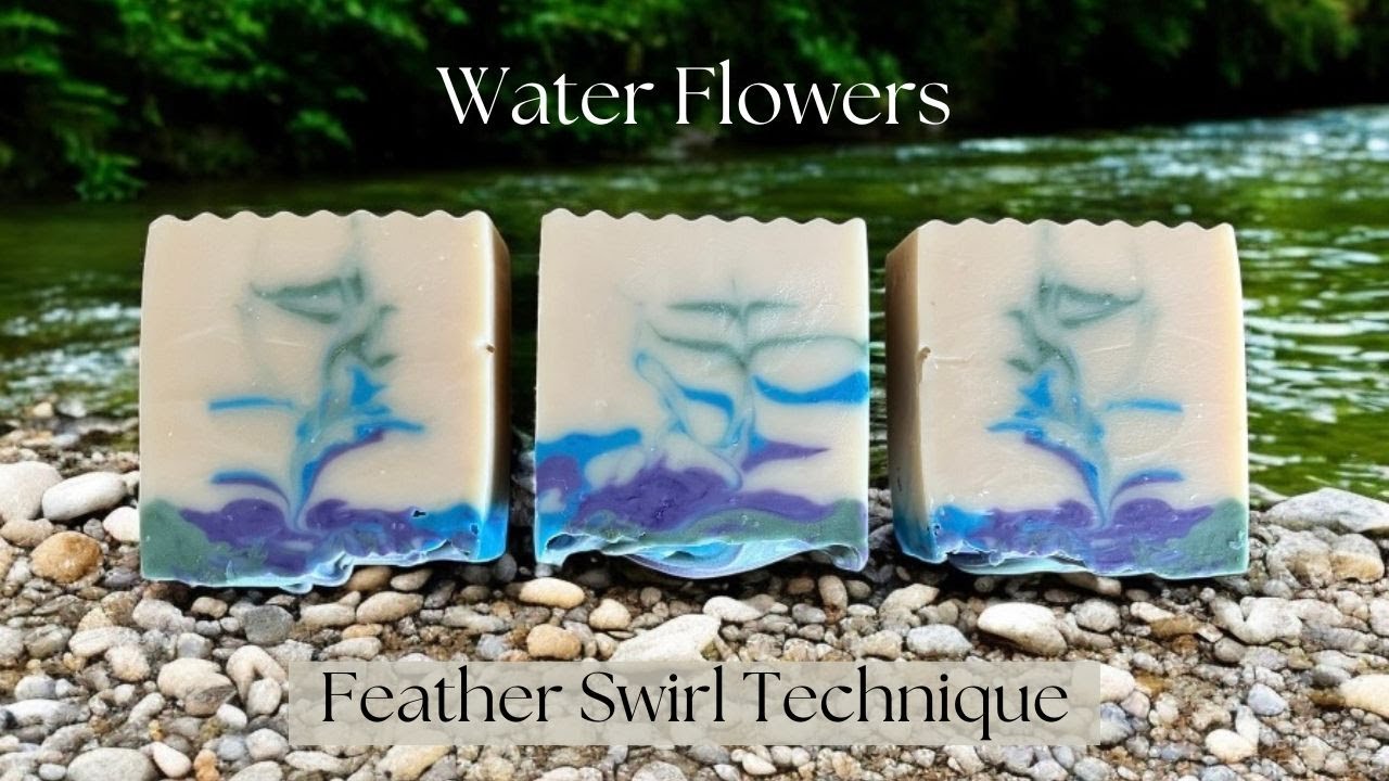 Feather swirl Soap - YouTube