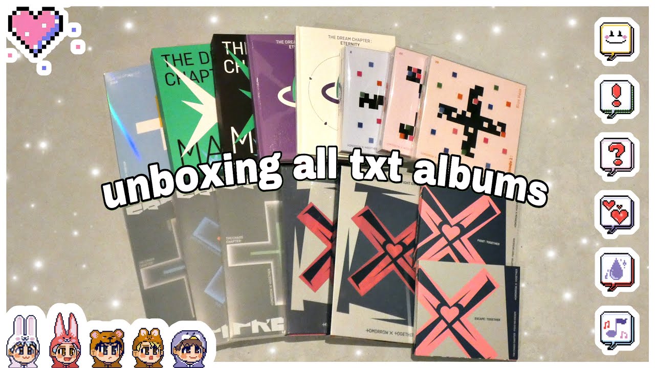 i have no self control and bought all txt albums big txt album haul ...