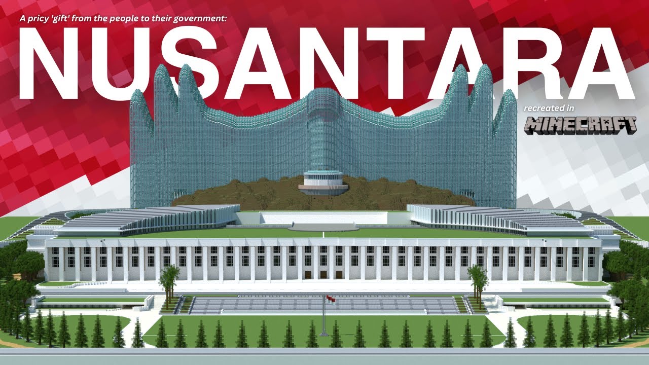 Building Indonesia New Capital City in MINECRAFT - Presidential Palace ...