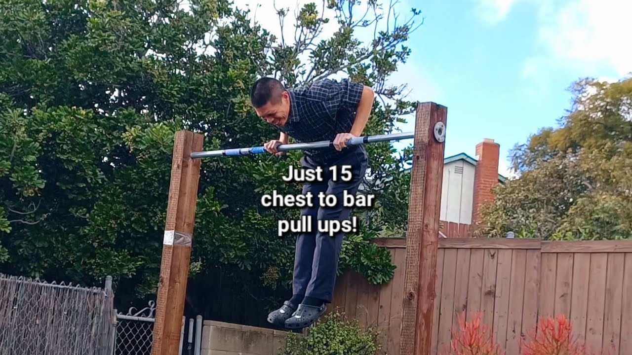 Just 15 chest to bar pull ups! - YouTube