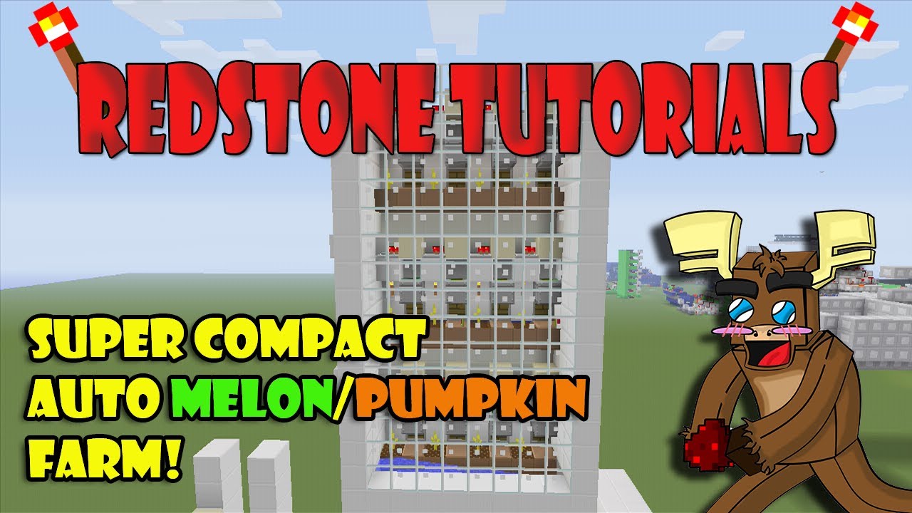 Auto Melon/Pumpkin Farm "Tutorial" (Minecraft Xbox) - YouTube
