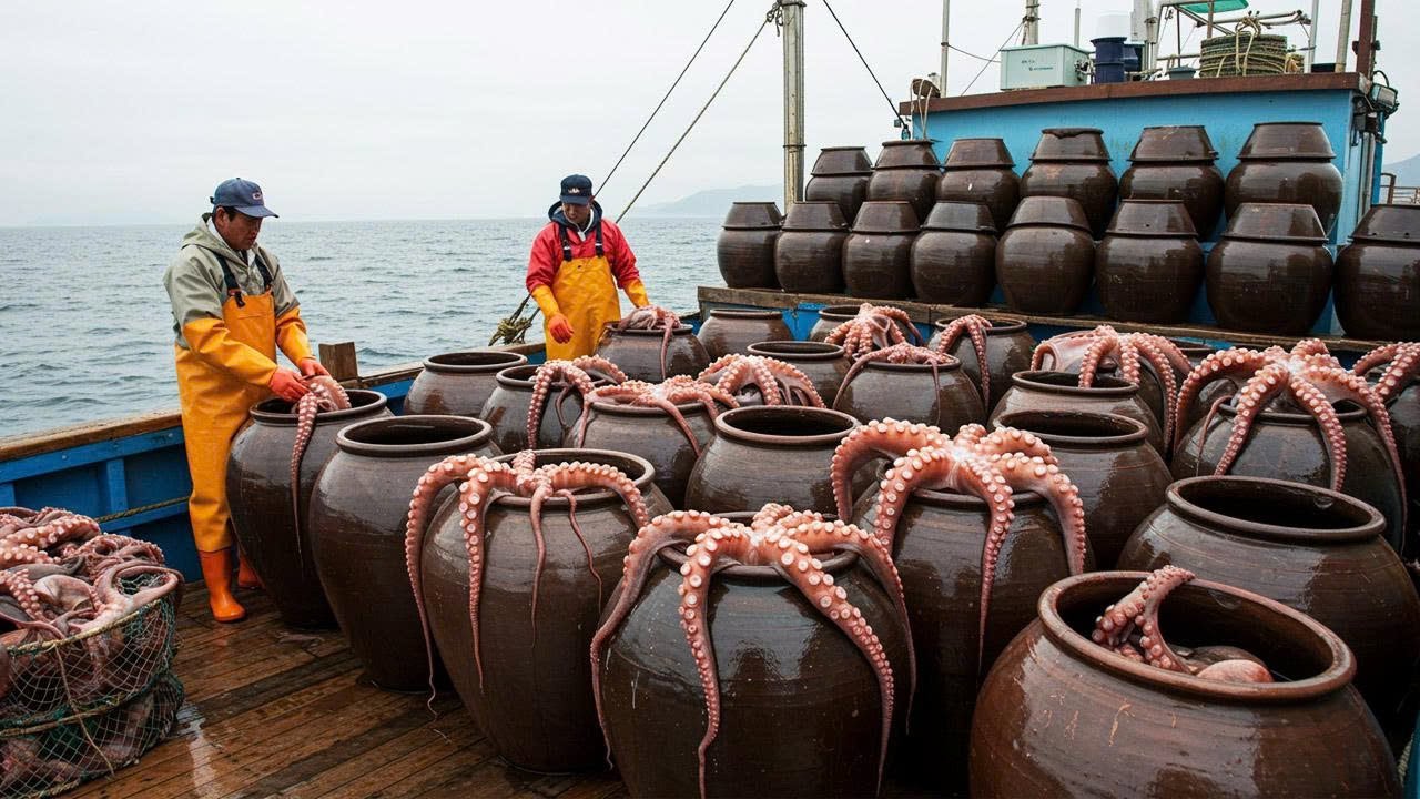 Watch Korean Fishermen Catch Thousands of Giant Octopuses - Most ...