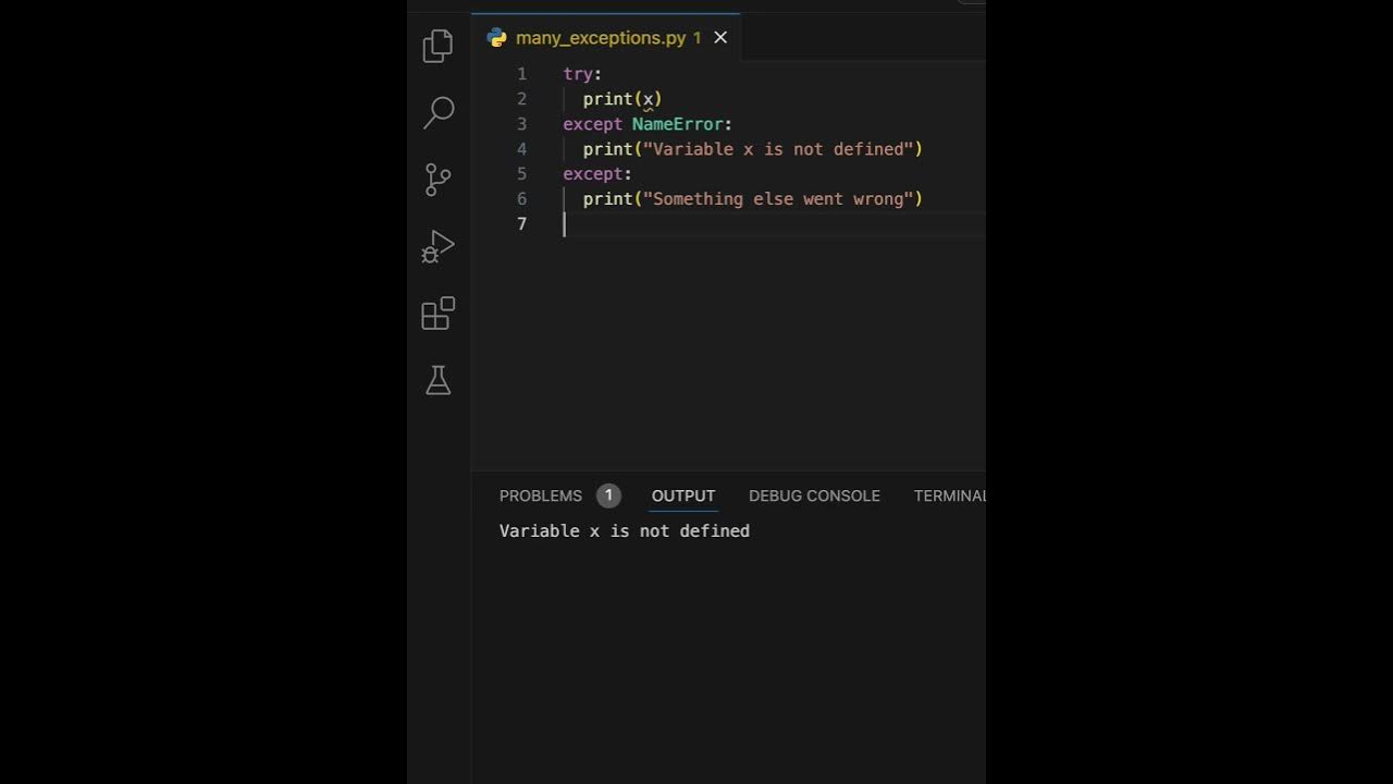 Python Many Exceptions | Learning | #learn #learnpython #learning #python #variables #global # ...