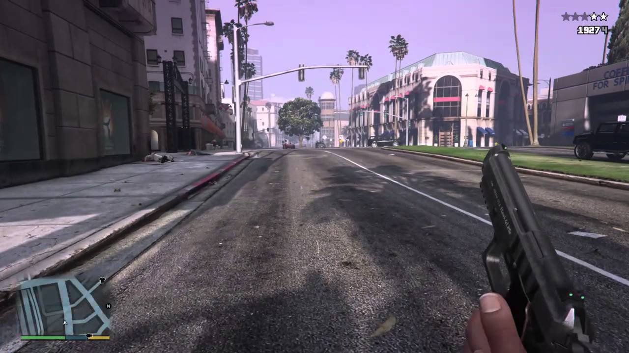 PLAYING GTA V FIRST PERSON VIEW 2 - YouTube