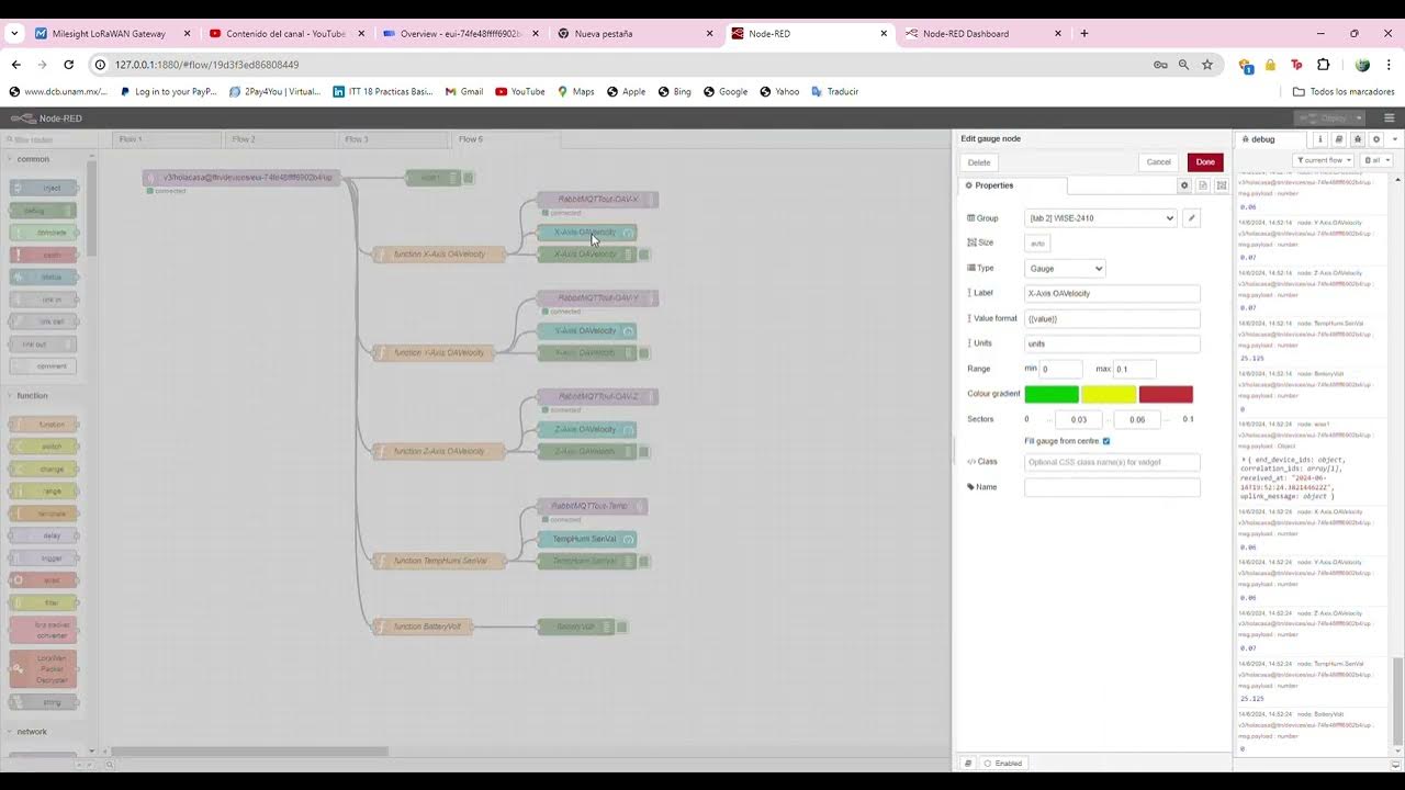 NODE RED TTN PAYLOAD JSON FILTER MQTT - YouTube