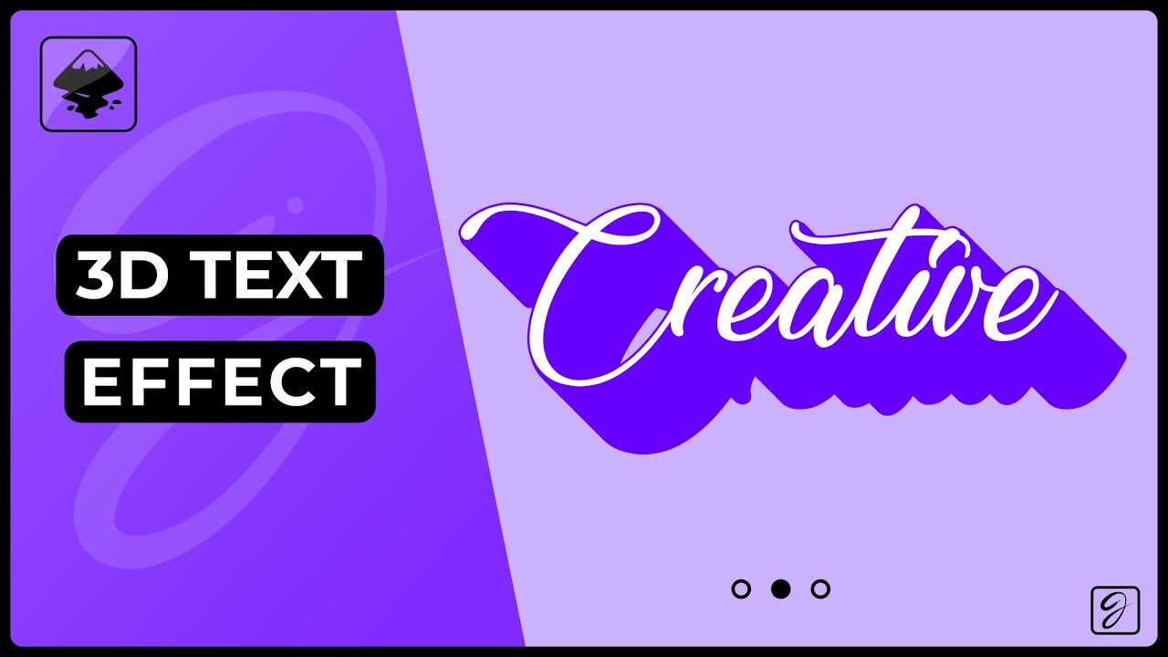 Inkscape Tutorial : Create 3D Text Effect - YouTube