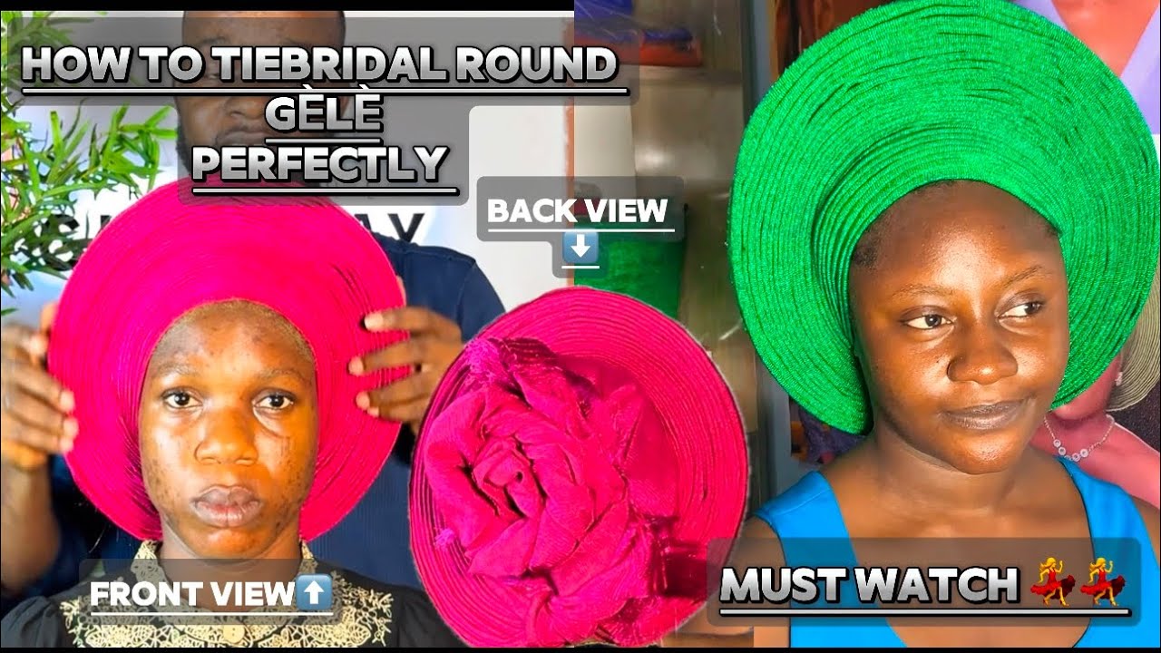 How to tie a perfect bridal round GÈLÈ , using length 90, must watch ...
