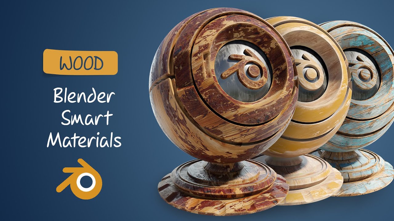 Blender smart material _ wood material - YouTube