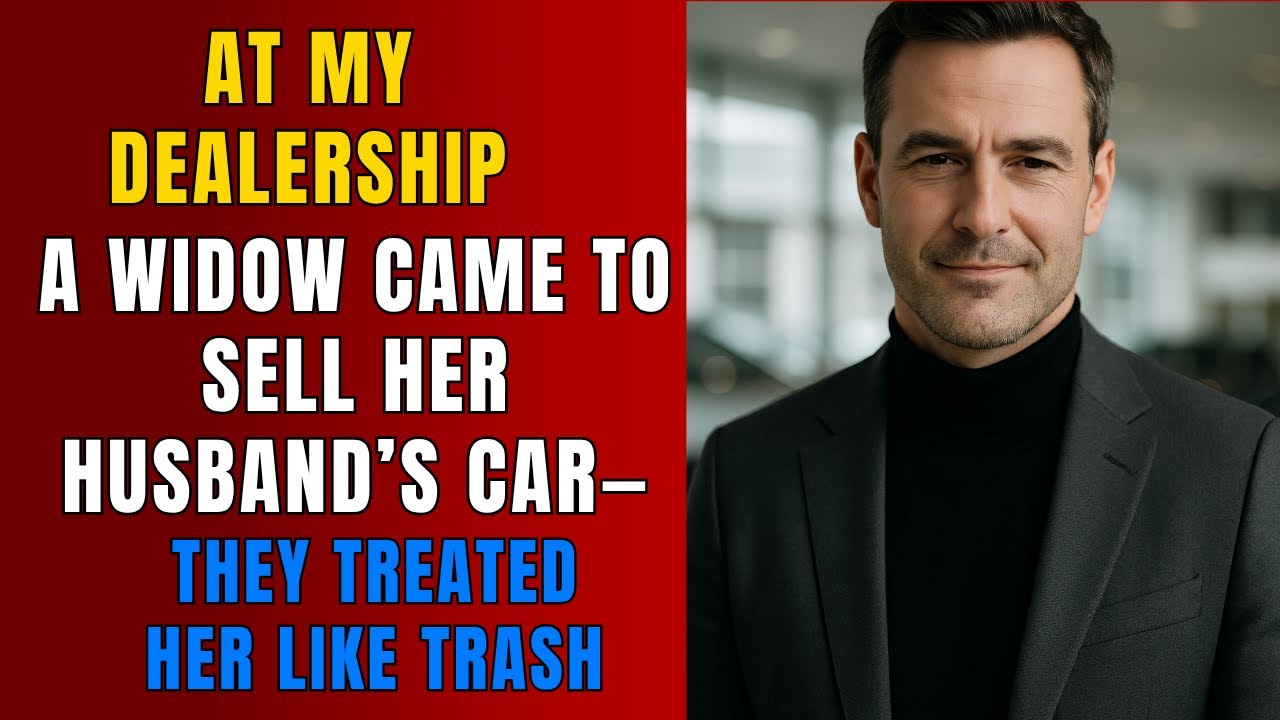 At My Dealership, a Widow Came to Sell Her Husband’s Car—They Treated Her Like Trash - YouTube