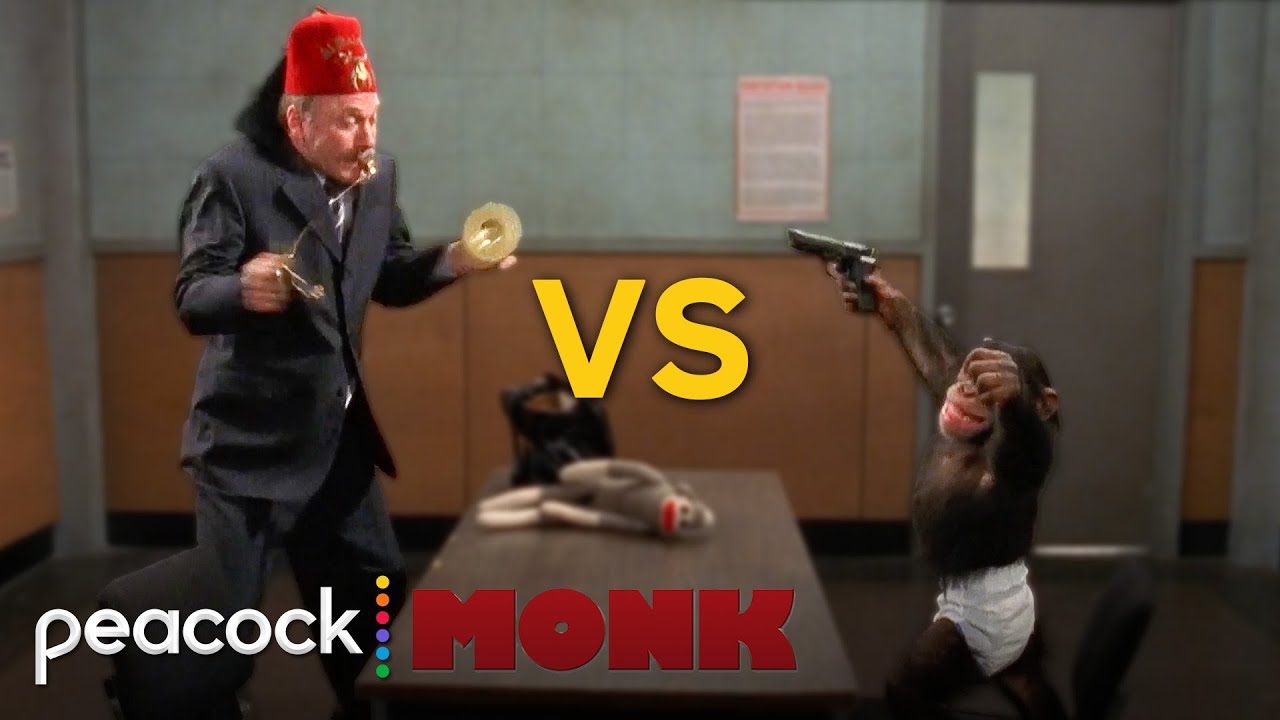 Stottlemeyer VS The Criminal Chimp | Monk - YouTube