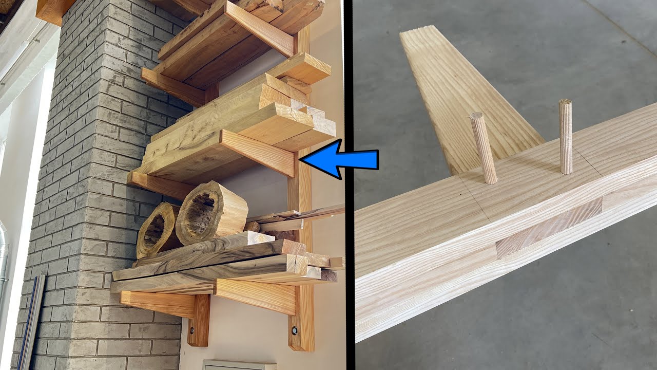Super Strong Lumber Storage Rack | WOODWORKING PROJECTS - YouTube