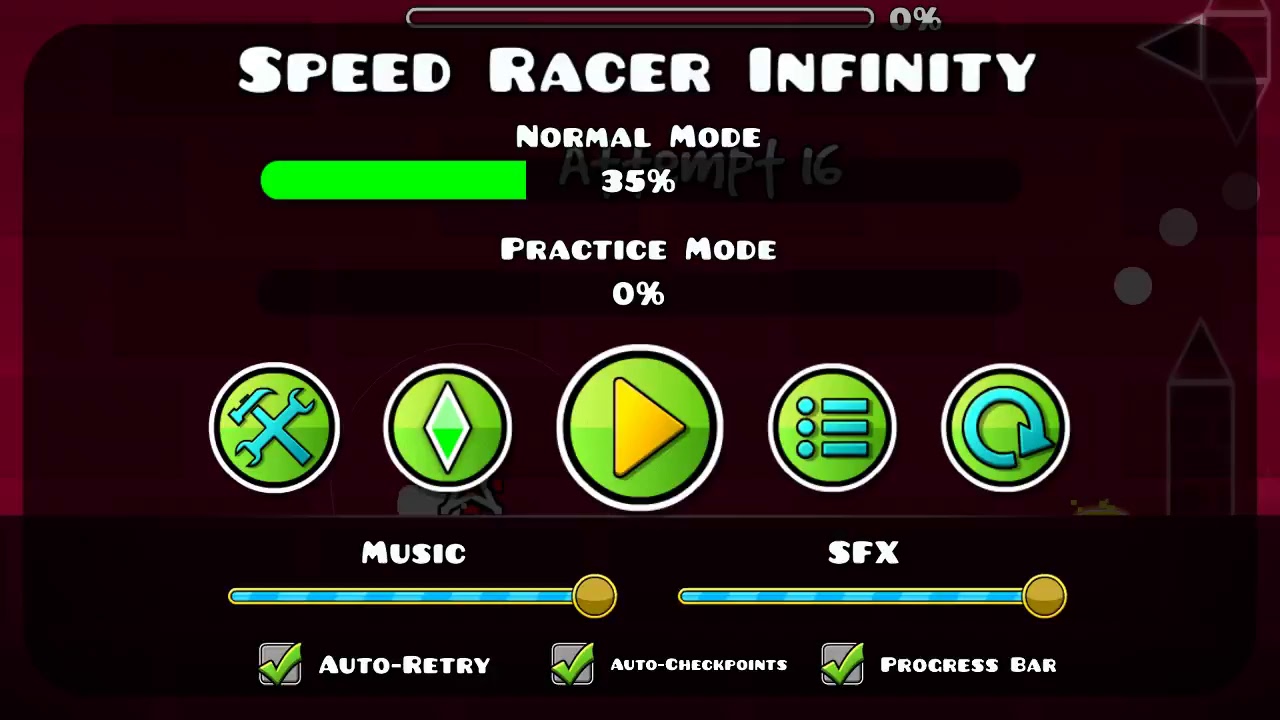 Geometry Dash - Verifying Speed Racer Infinity! - YouTube