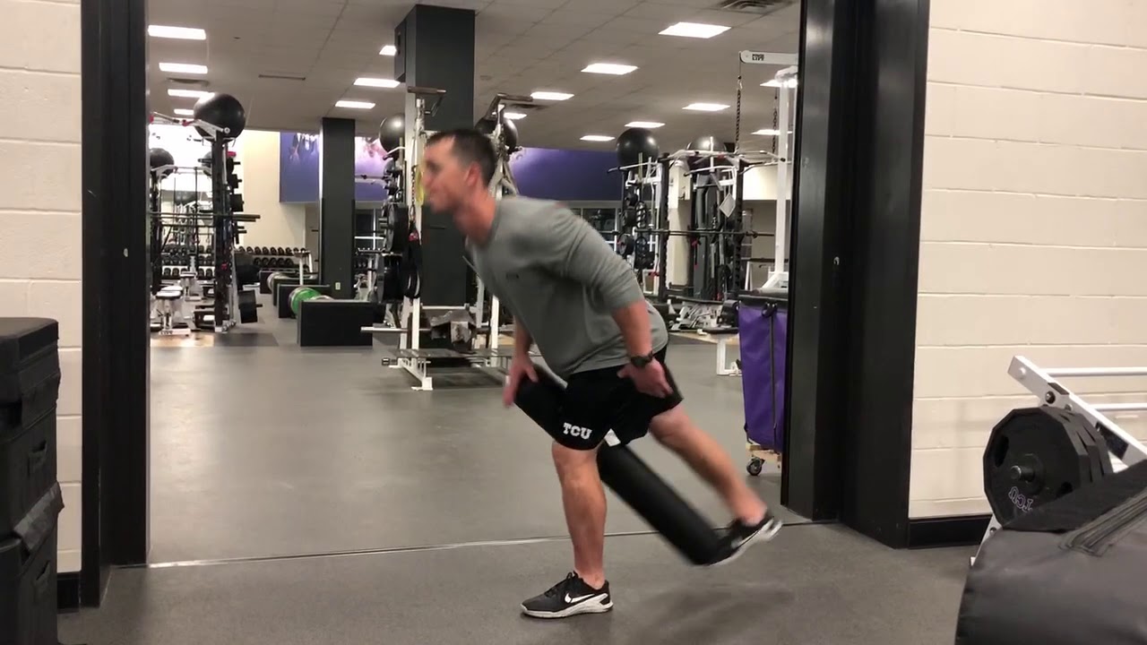 Single Leg RDL w Foam Roller - YouTube