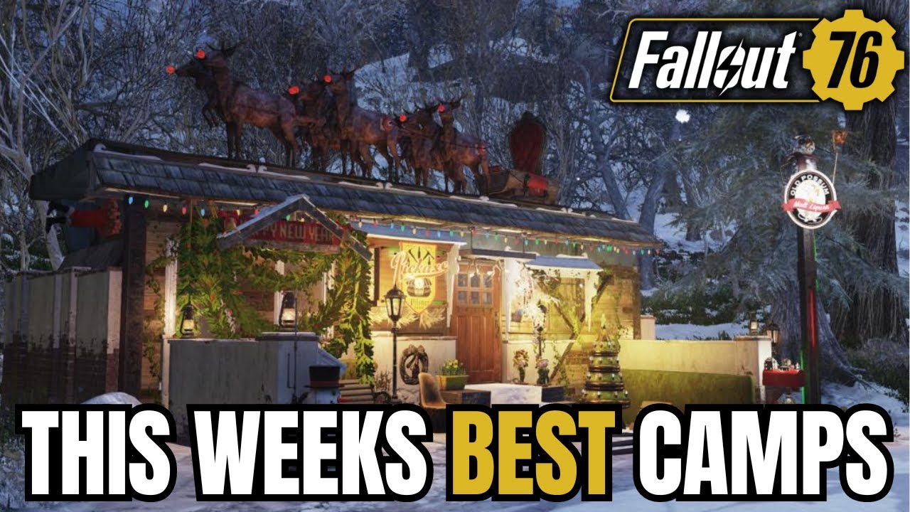 This Weeks Awesome XMAS Builds! | Fallout 76 Top 5 Best Camps - YouTube