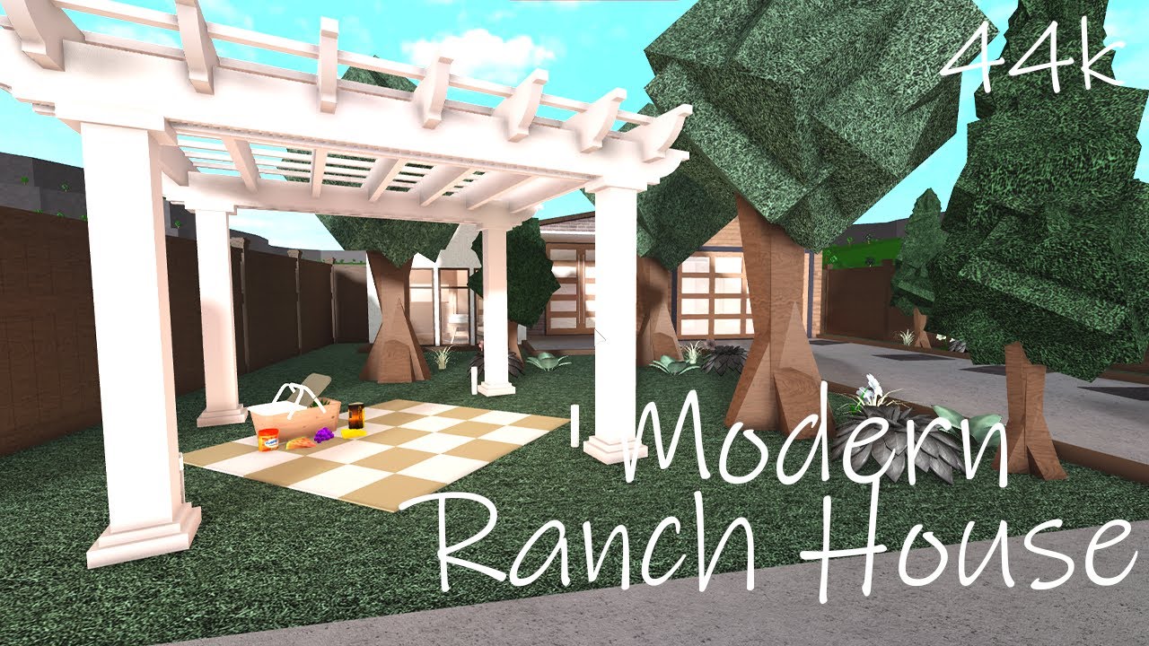 Bloxburg||44k Modern Ranch Home||No Gamepass||Roblox Speedbuild - YouTube
