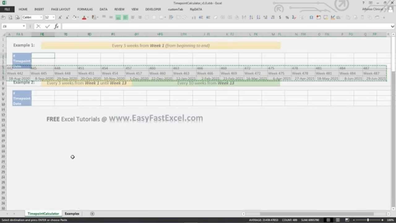 Timepoint Calculator - Tutorial - YouTube