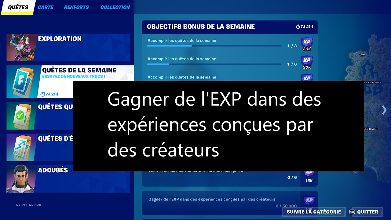 Gagner de l'EXP dans des expériences conçues par des créateurs - YouTube