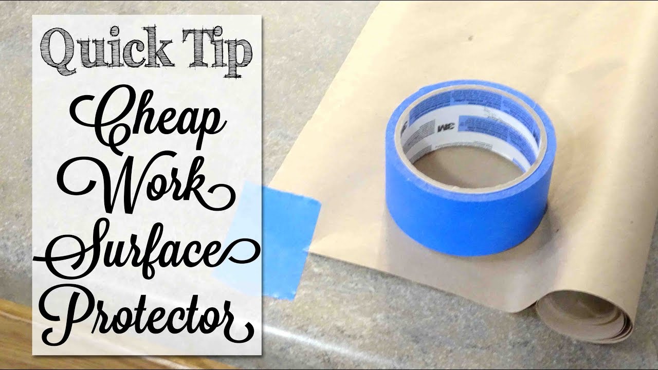 My Secret INEXPENSIVE Work Surface Protector | Quick Tip Tuesday - YouTube