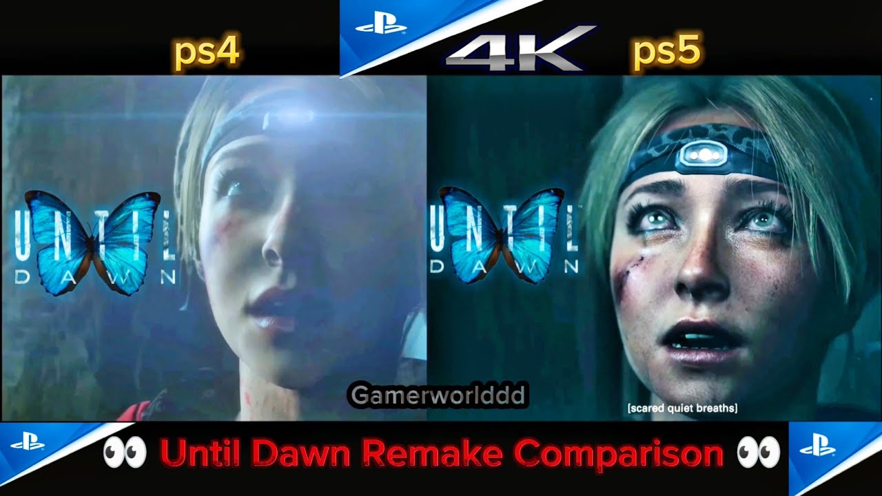👀 Comparison Until dawn Remake Ps5- And Original ps4_-Final Wendigo ...
