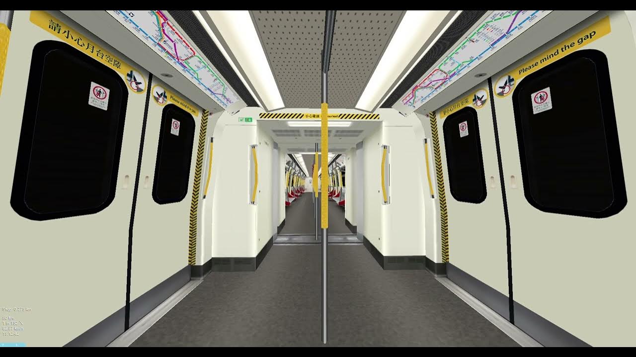 【自動開門好煩】OpenBVE MTR C-Train A364/363 何文田至調景嶺 - YouTube