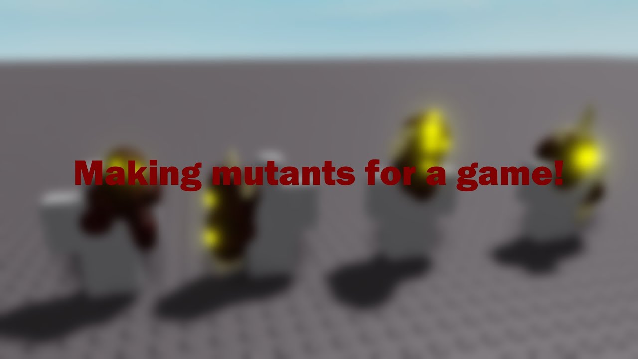 Making monsters for a game! | Roblox studio - YouTube