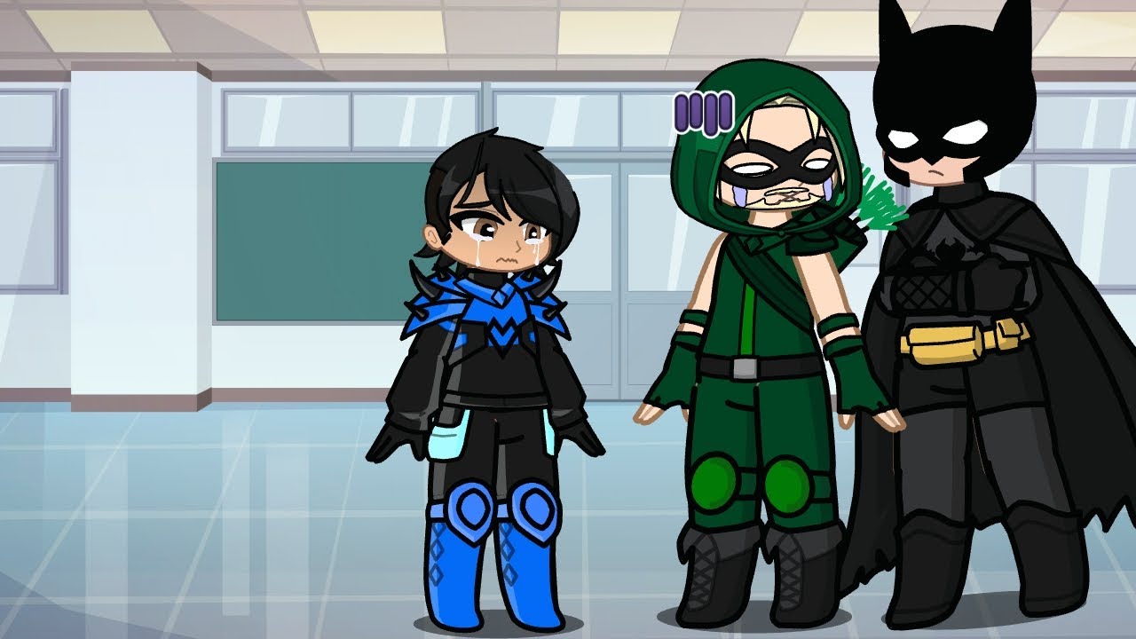 Blue Beetle Green Arrow and Batman (Gacha DC AU!) - YouTube