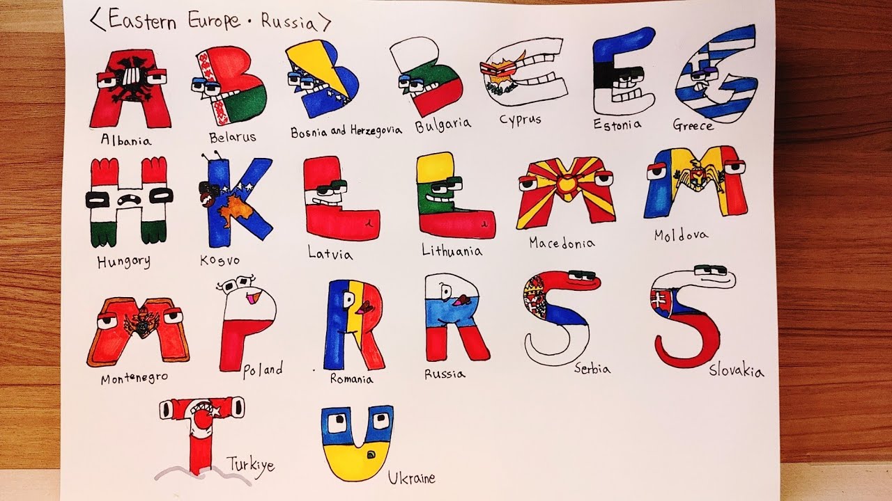 Country lore (Eastern Europe. Russia) Alphabet lore !! 동유럽,러시아 국가별 로어 ...