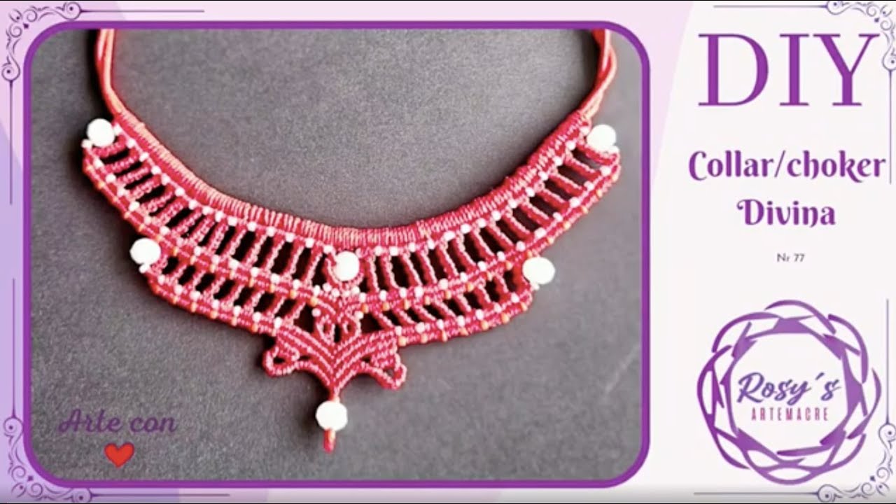 DiY Collar en macramé: Paso a paso. Anímate a crear tus propios ...