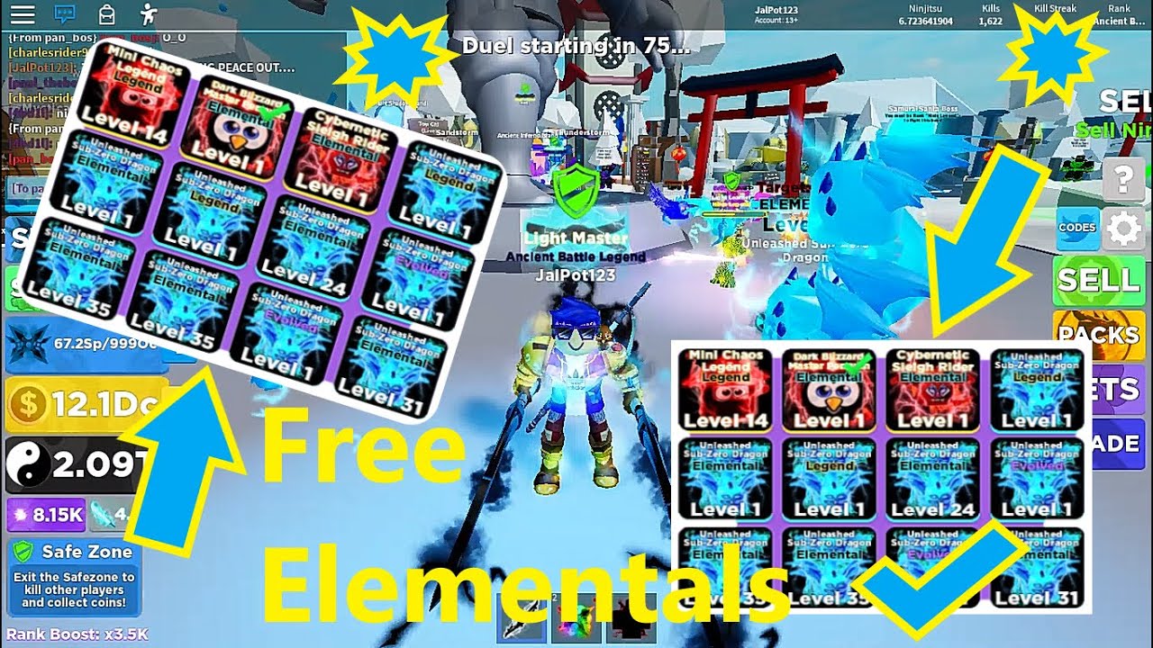 Trading My Elemental Pets To My Fans!! - Ninja Legends - YouTube