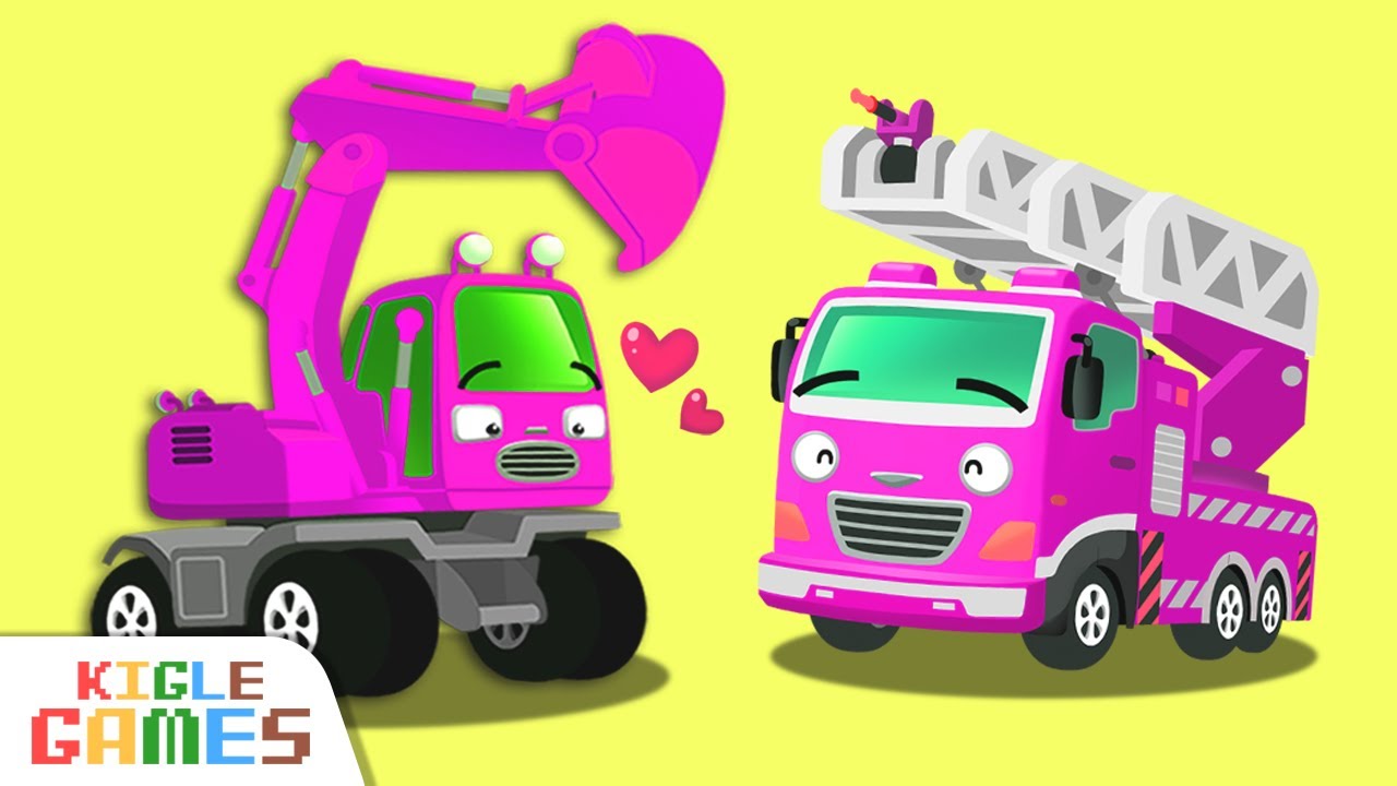 Pink Cars, Gather Up! What Kind of Pink Items Are There? | Tayo Bus ...