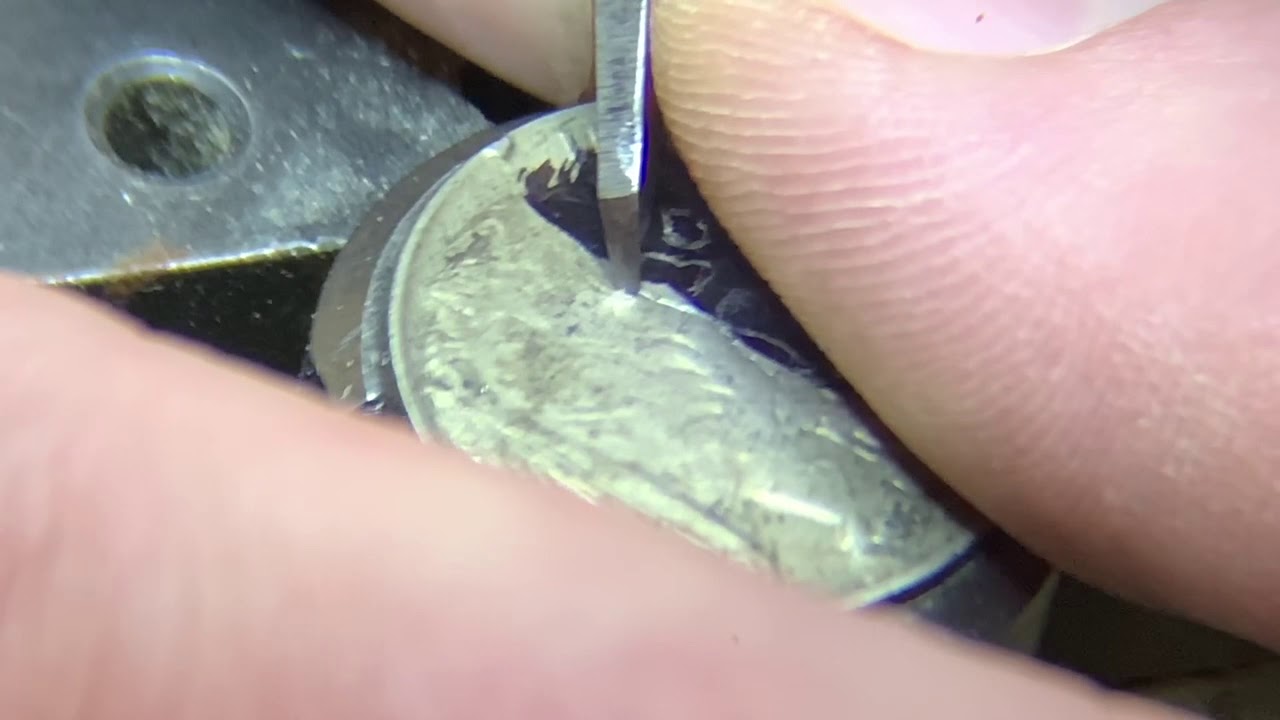 Skull coin carving hobo nickel - YouTube
