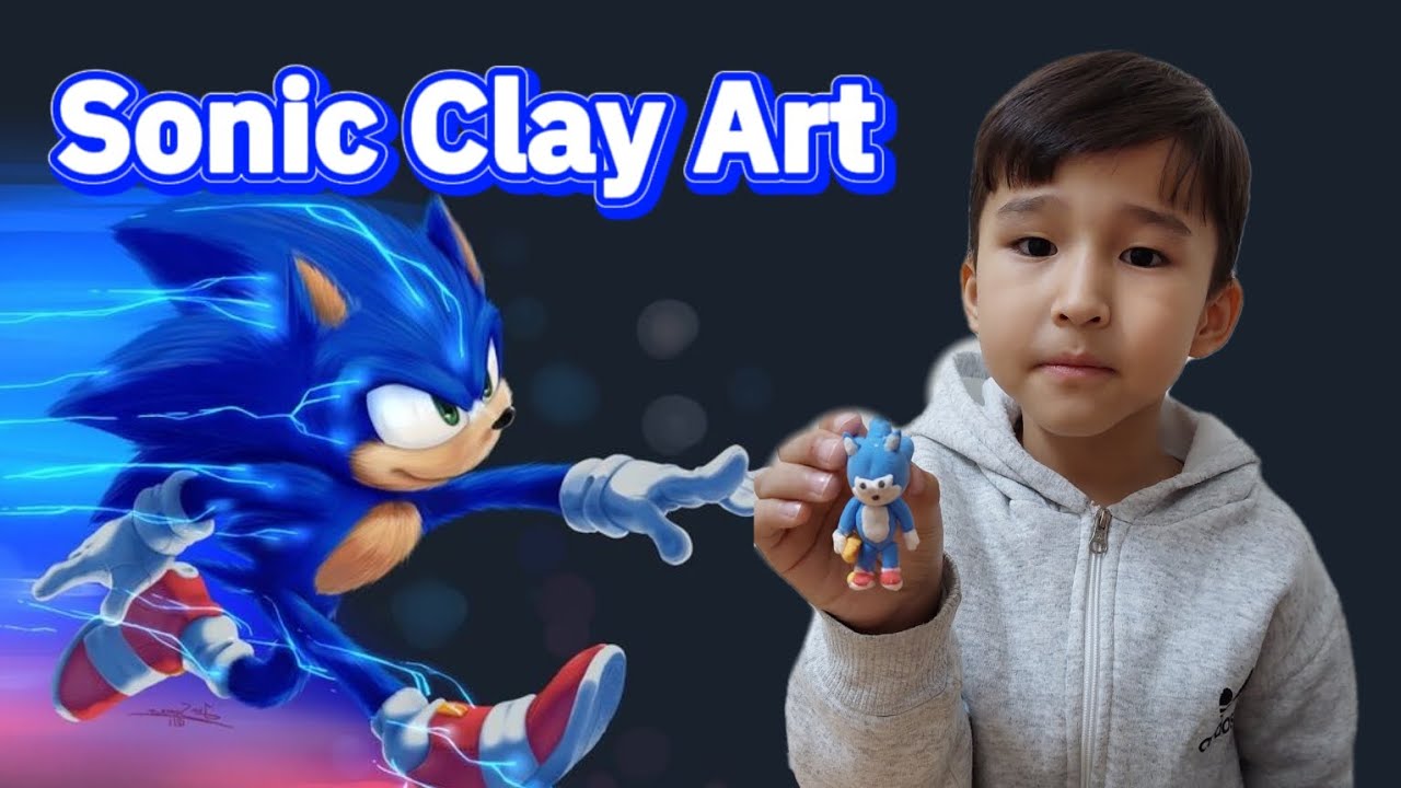 Sonic Character Clay Art Tutorial - YouTube