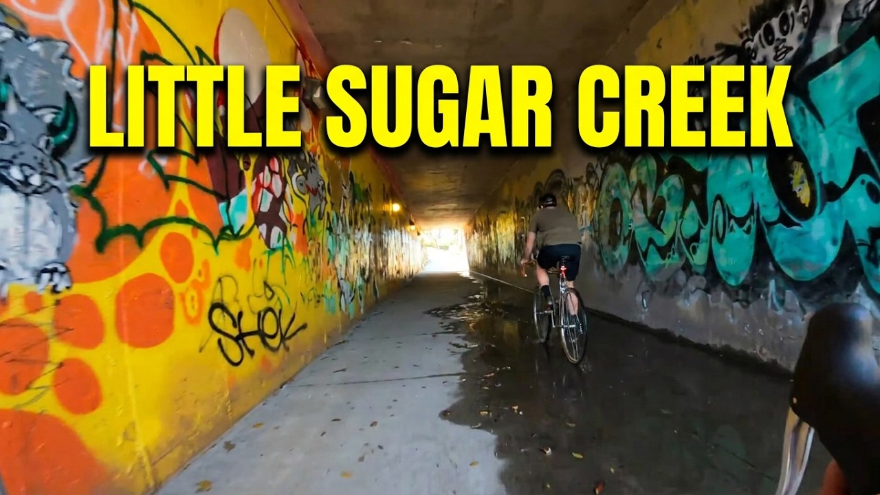 Little Sugar Creek Greenway on my 1987 Miyata 512 - YouTube