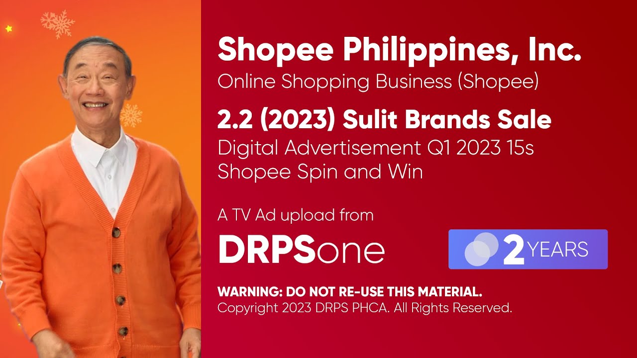 Shopee 2.2 (2023) Sulit Brands Sale Spin and Win Digital Ad Q1 2023 15s ...