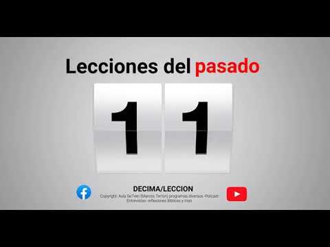 Escuela Sabatica (Leccion # 10 Lecciones del pasado) - YouTube
