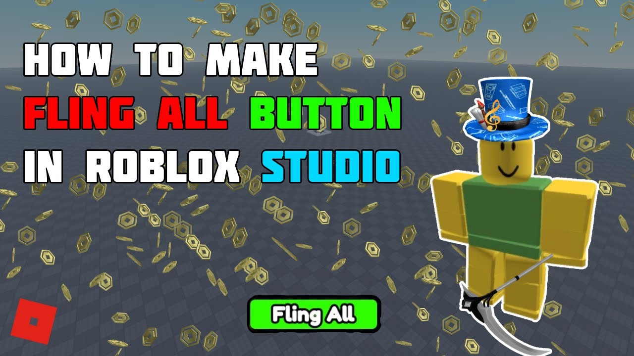 How To Make Fling Button In Roblox Studio - YouTube