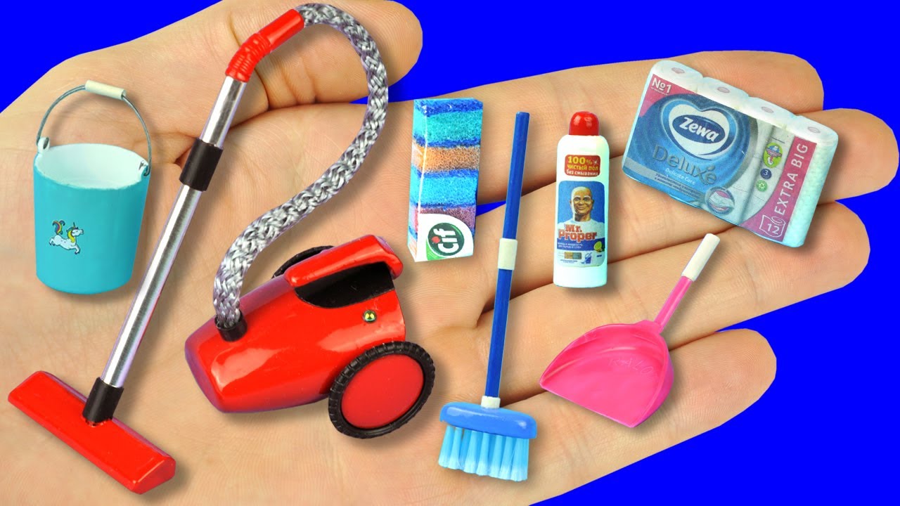 DIY kitchen miniatures for cardboard dollhouse - YouTube