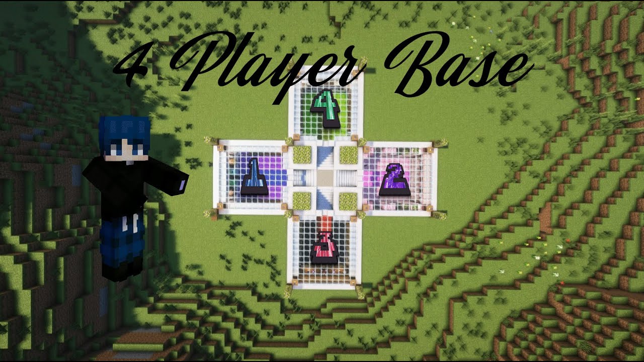 4 Player Base | 3 friends and one girl - YouTube