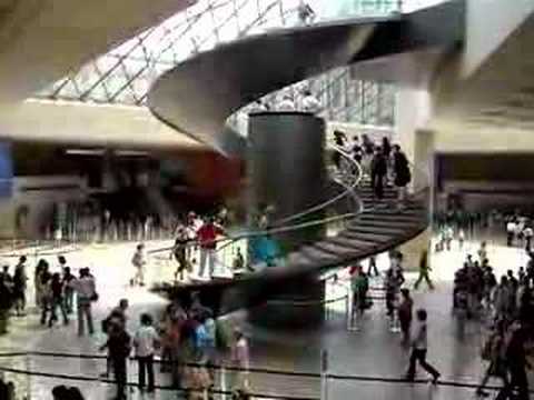 Cool Elevator at the Louvre - YouTube