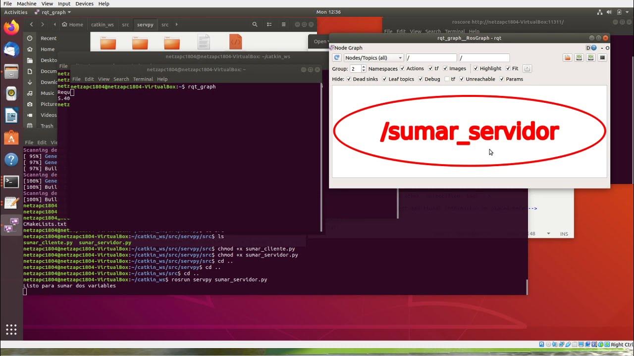 Servidor Cliente suma python ROS1 2021 02 22 10 32 25 - YouTube