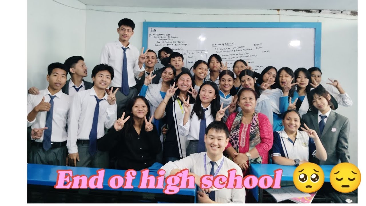 End of high school with lots of memories 🥺😥 ️/#highschool Dharan Megha ...