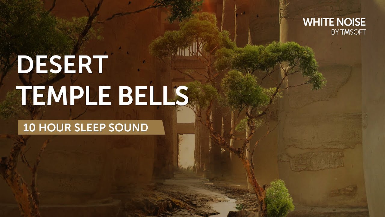 Desert Temple Wind and Bells Sleep Sound - 10 Hours - Black Screen ...