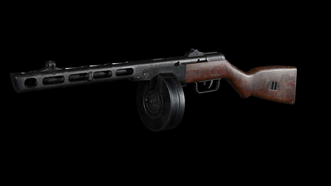 "Detailed PPSh-41 Rotation Animation | Soviet Submachine Gun" - YouTube