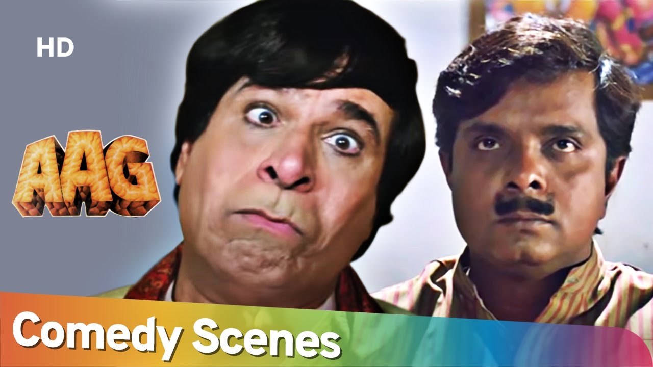 क्यों लड़ पड़े दो भाई आपस में ?Comedy Scenes | Movie Aag | Kader Khan ...