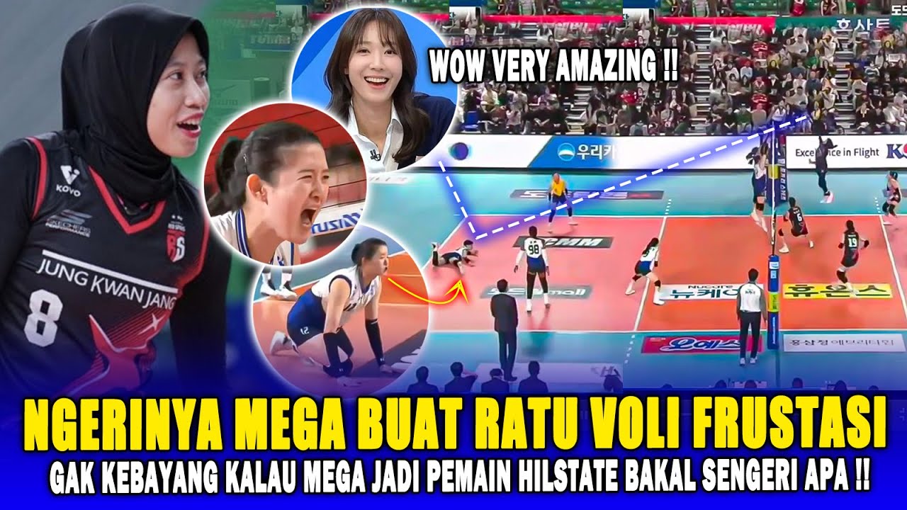 Lee Da Hyeon : "Mega Beneran Dari Indonesia ??" Ganasnya Spike Mega ...