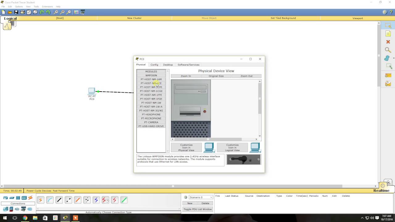 Peer-to-peer connection using cisco packet tracer - YouTube