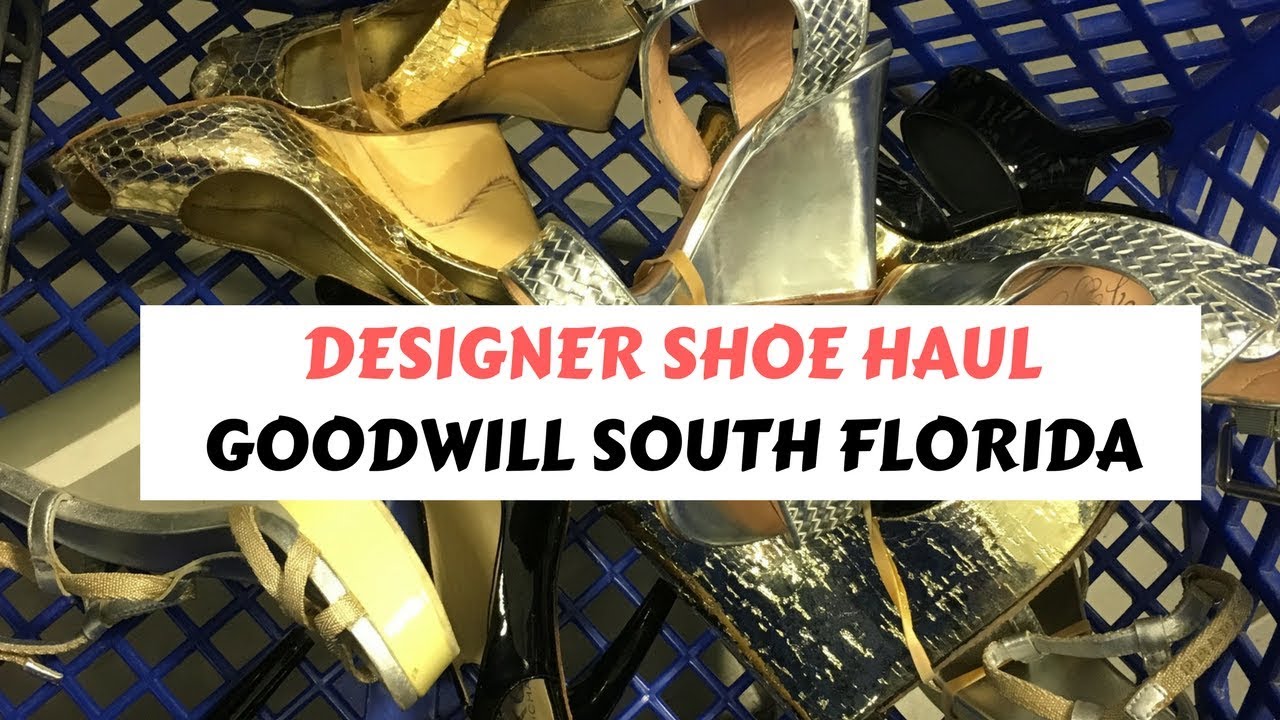 Designer Shoe Haul: Goodwill South Florida - YouTube