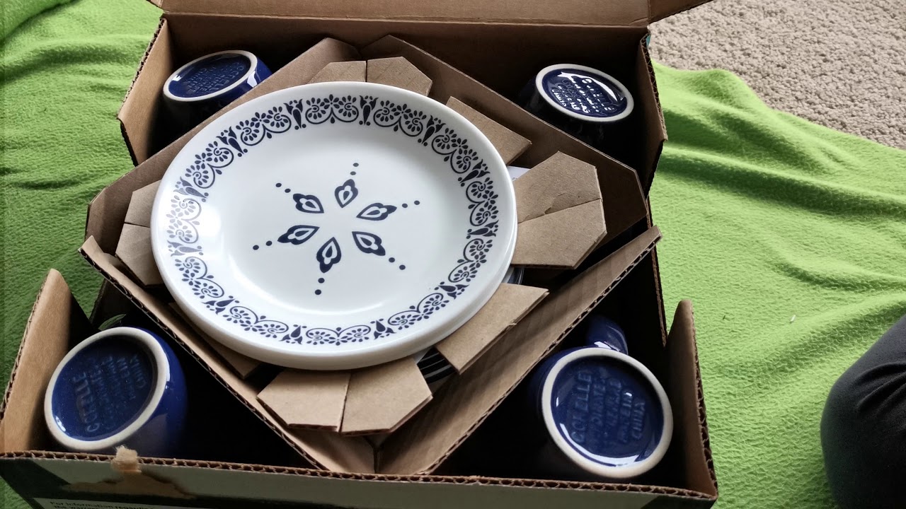 Unpacking Corelle set Classic 16pcs - YouTube